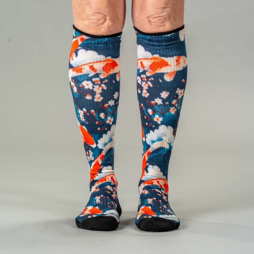 Koi Blossoms Compression Socks – Viasox