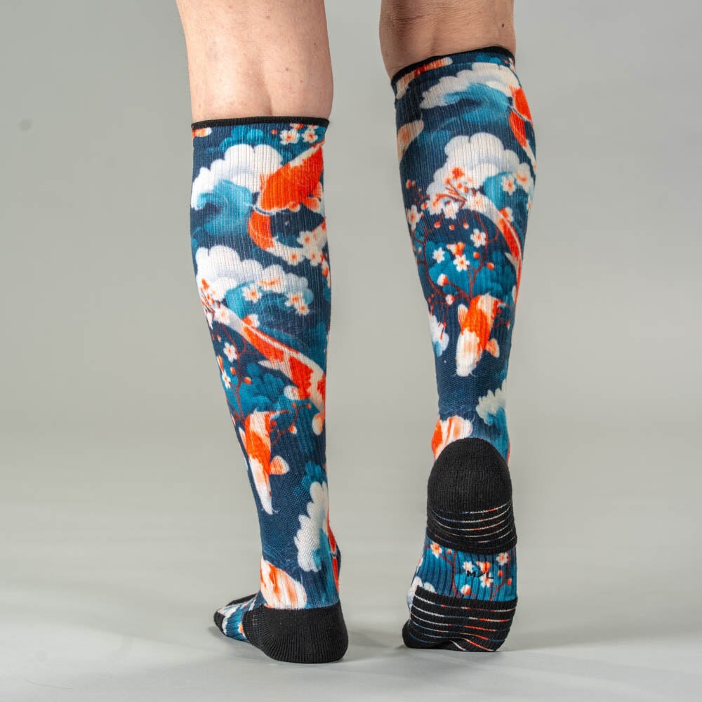 Koi Blossoms Compression Socks – Viasox
