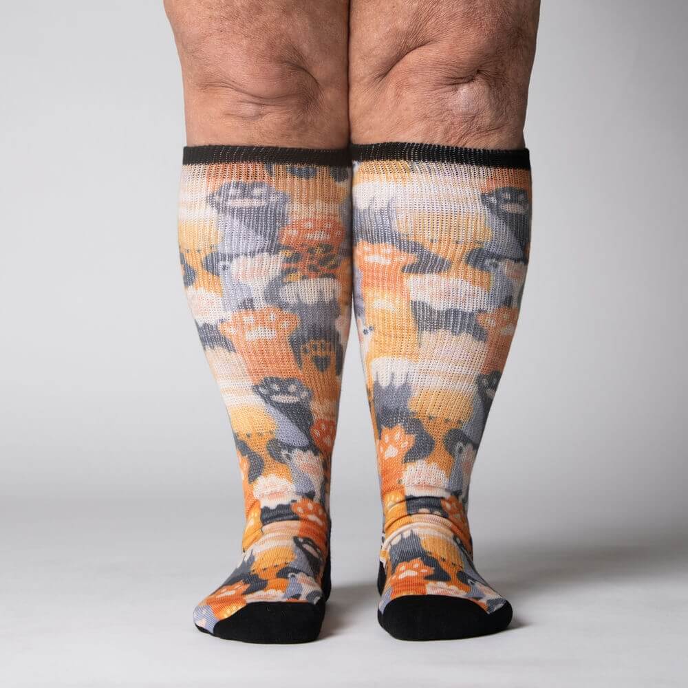 Viasox Cat Paws EasyStretch™ Socks for Comfort and Style
