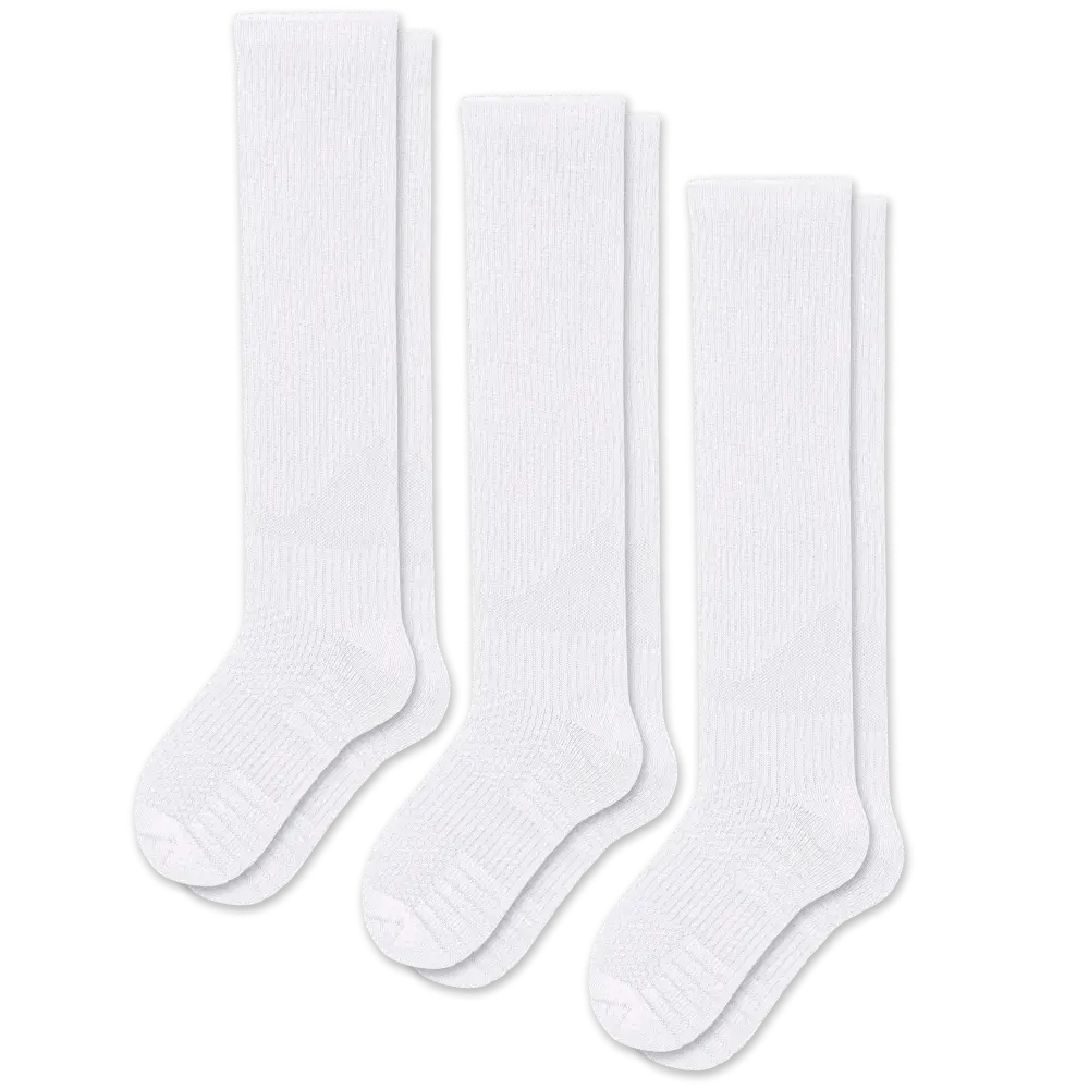 Compression Socks 3-Pack- White | Comfort From Viasox