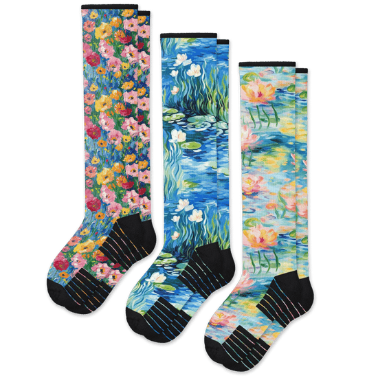 Brushstrokes Compression Socks 3-Pack Bundle | Viasox