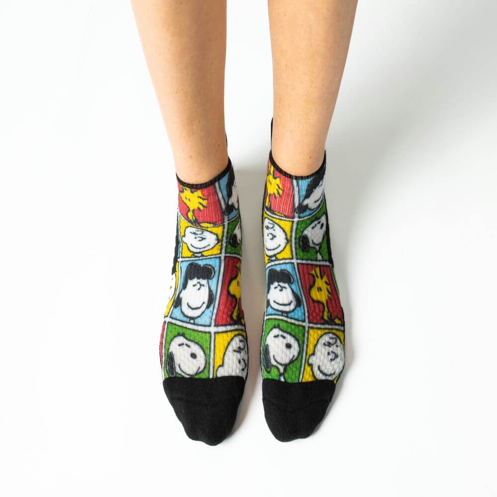 The Gang Ankle Compression Socks Snoopy Pattern From Viasox
