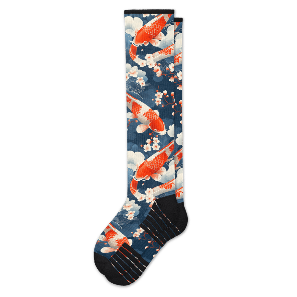 Koi Blossoms Compression Socks – Viasox