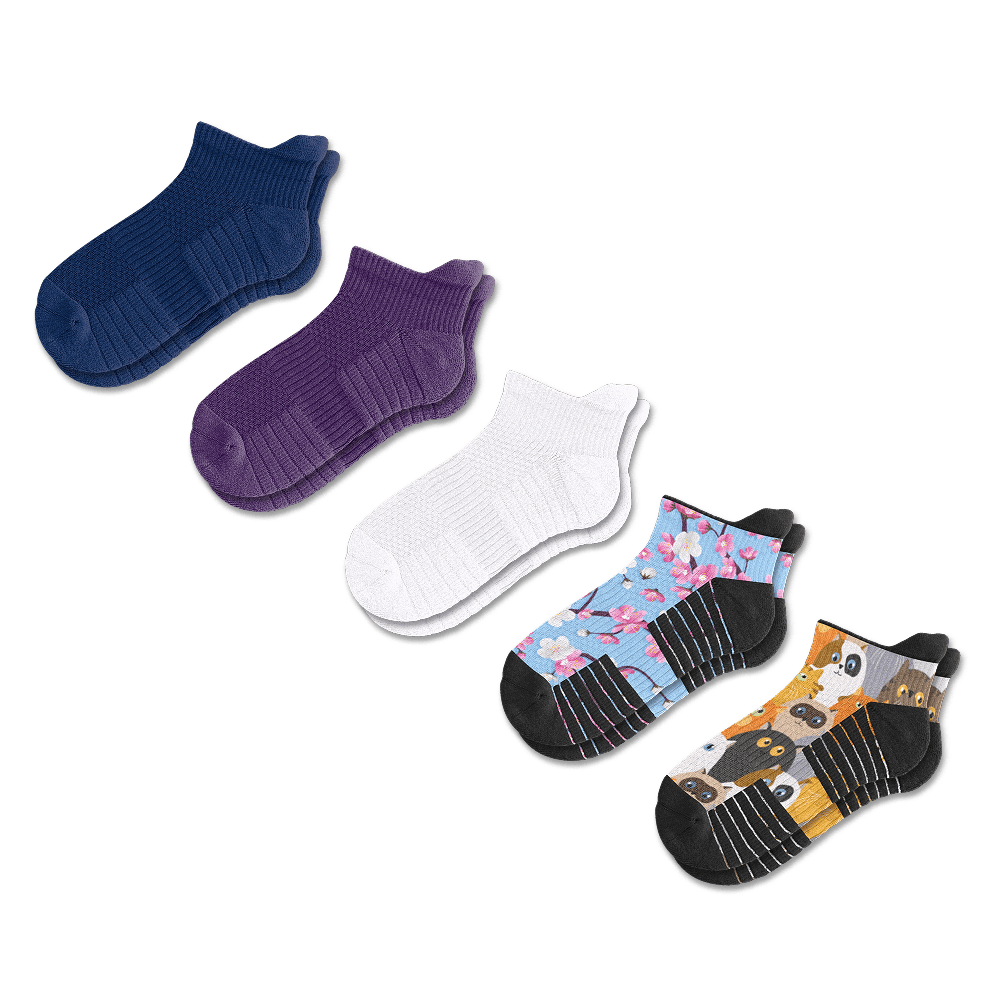 Ocean Hues Ankle Compression Socks Bundle 5-Pack – Viasox