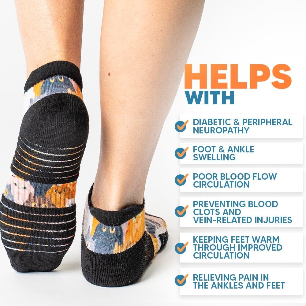 Short Compression Socks In Navy Blue | Viasox Provides Comfort & Support